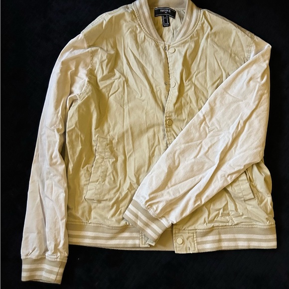 Forever 21 | Jackets & Coats | Mens Cream Bomber Jacket | Poshmark